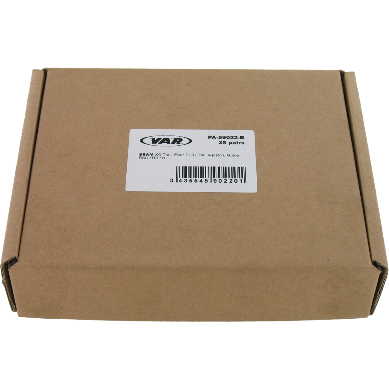 Box of 25 pairs -Organic pads : Avid DB1, DB3