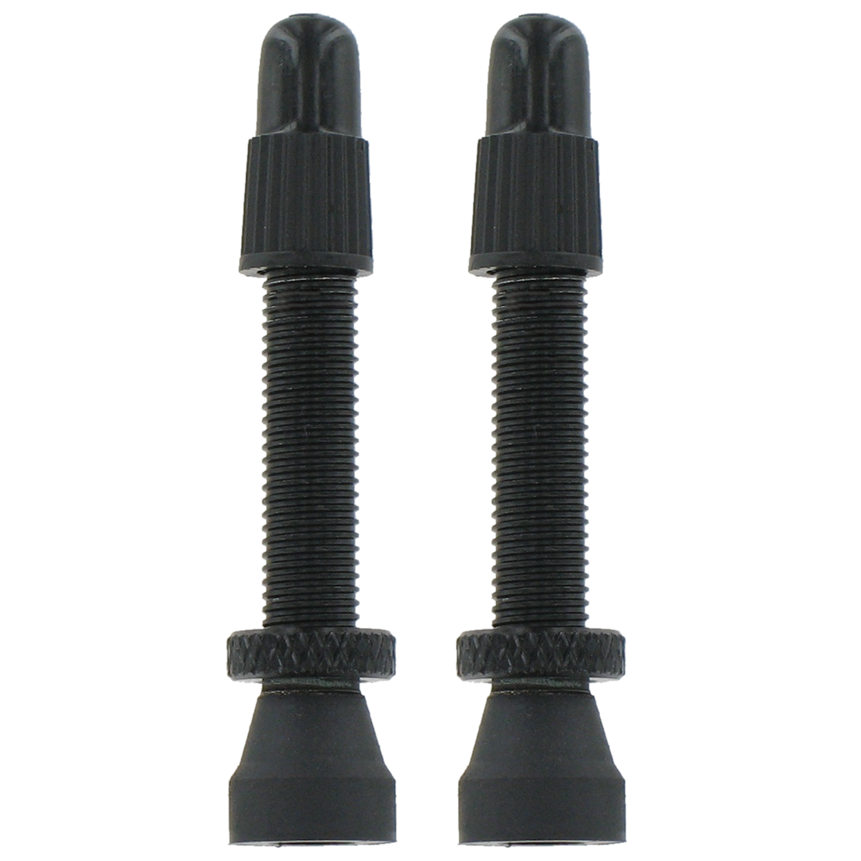 2 alloy Presta valves - 35mm black