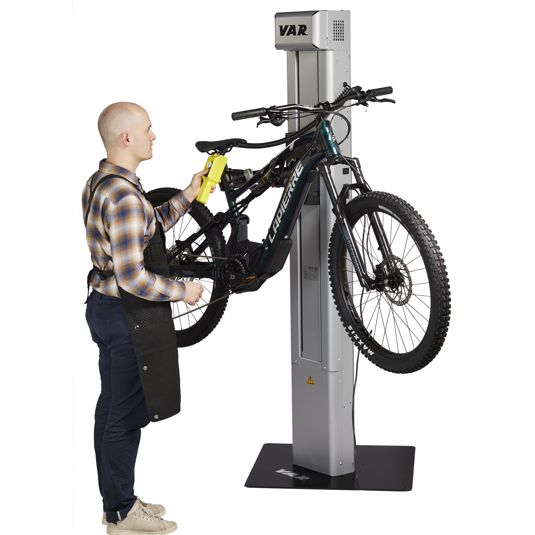 Electric repair stand with floor fastening - 1 clamp
